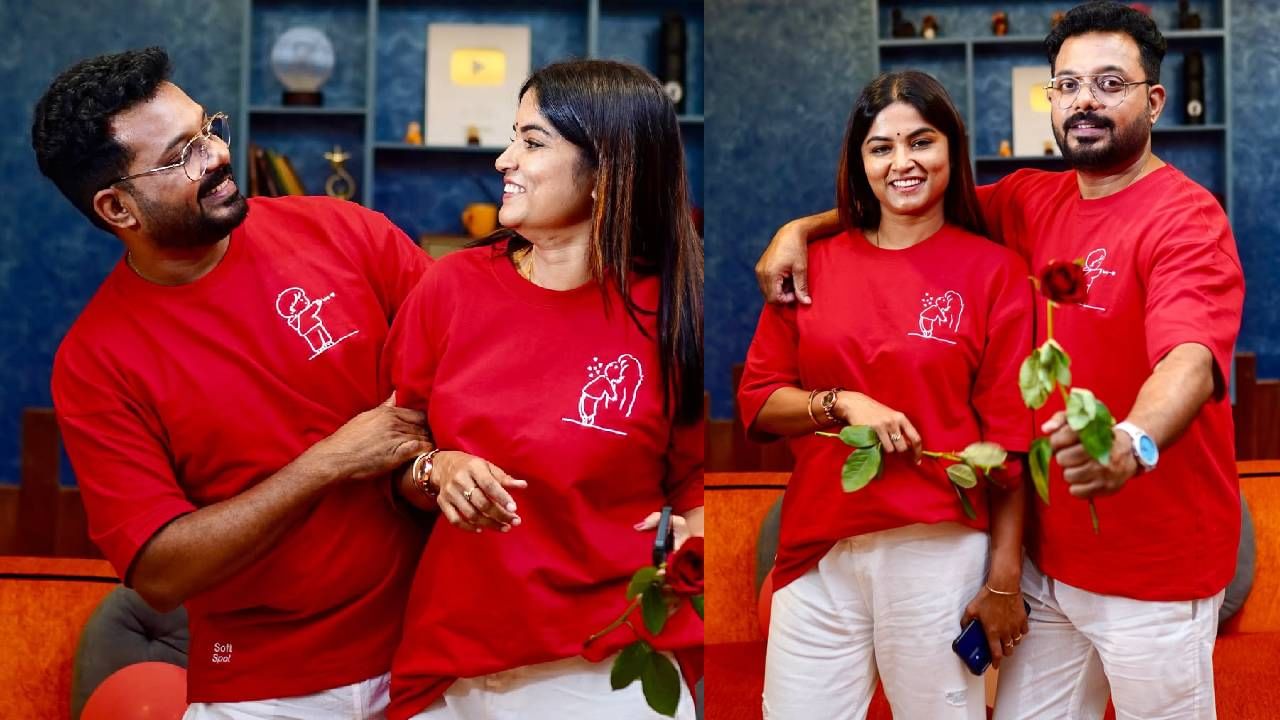 വാലന്റൈൻസ് ദിനത്തിൽ സർപ്രൈസ് പൊട്ടിച്ച് ജിഷിനും അമേയയും; വിവാഹം ...