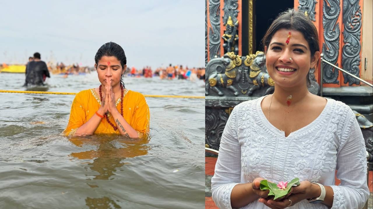മഹാകുംഭമേളയിൽ നിന്നും മഹാശിവരാത്രി ആശംസകൾ നേർന്ന് അമൃത സുരേഷ്; ചിത്രം ...